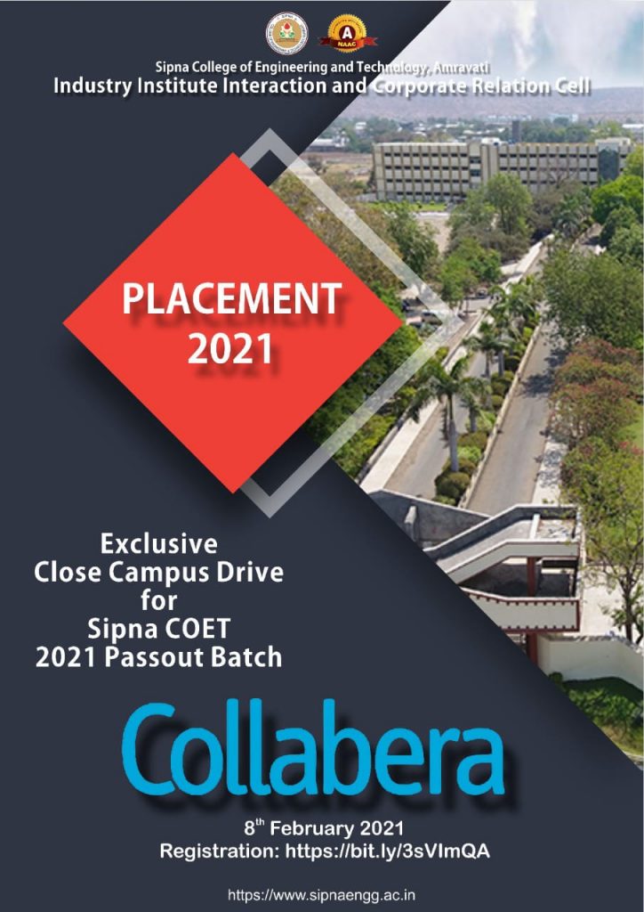 Placement 2021-Exclusive Close Campus Drive for Sipna COET 2021 – Sipna ...